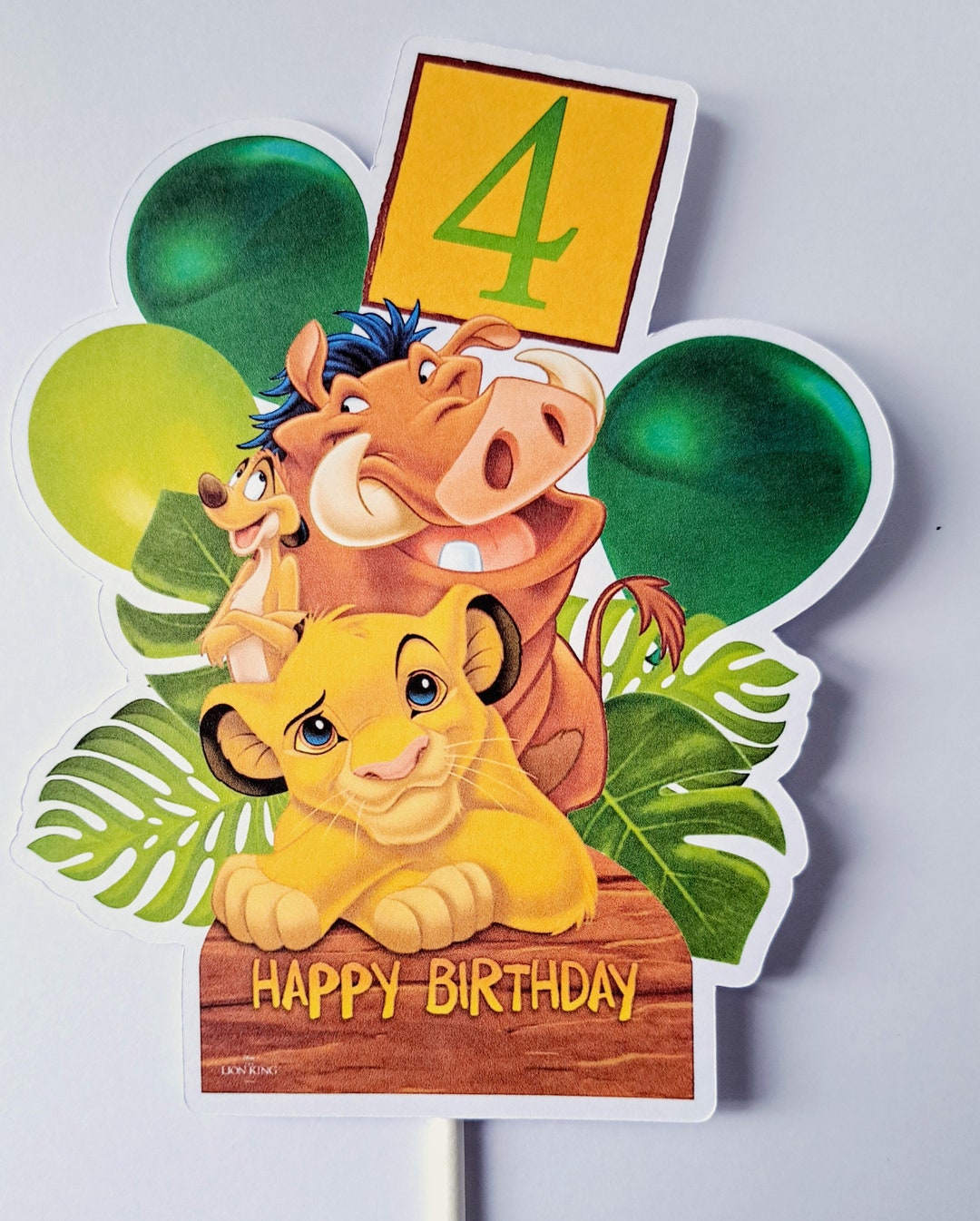 Lion King Cake Topper X1 ANY Name & Age - Etsy