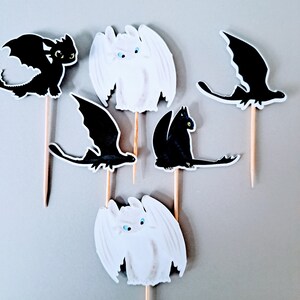 How to Train Your Dragon Cupcake Toppers X6 - Etsy UK