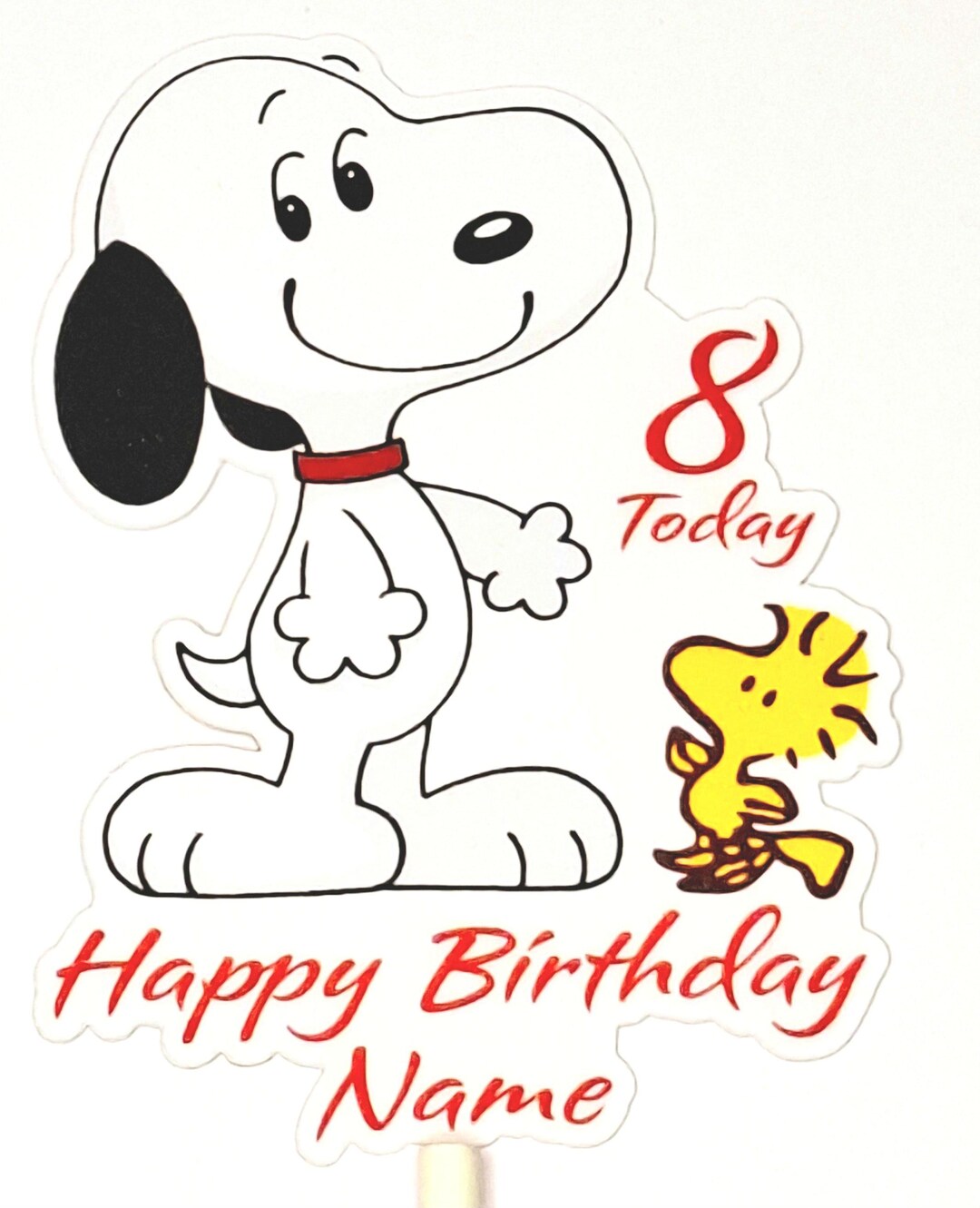 Snoopy Cake Topper Personslised X1, Different Designs Available, Any ...