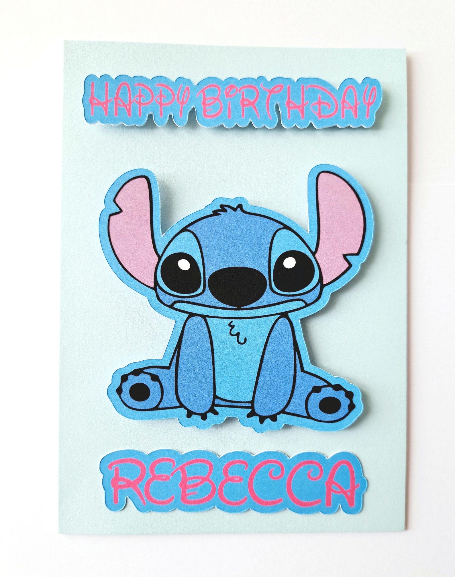 Lilo and Stitch Birthday Card ANY NAME PERSONALISED X1 - Etsy UK