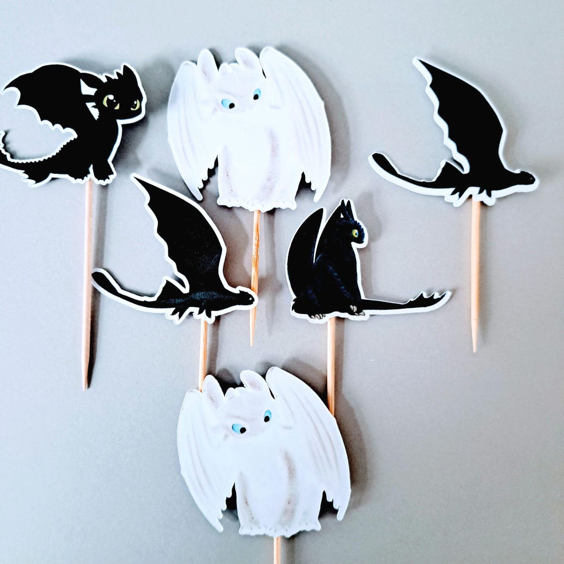 How to Train Your Dragon Cupcake Toppers X6, Various Designs - Etsy UK