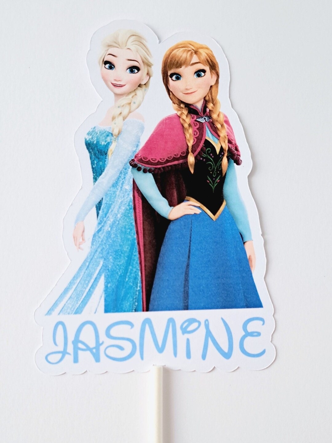 Elsa and Anna Cake Topper Personalised X1 - Etsy