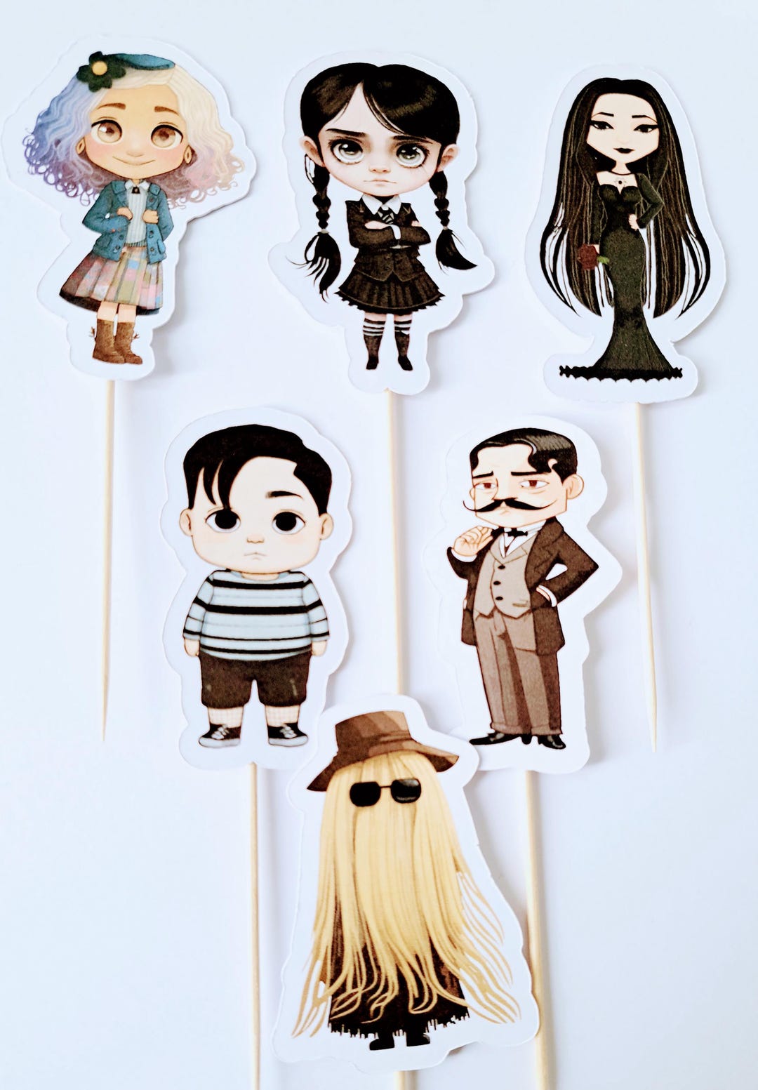 Wednesday Cupcake Toppers X6, Different Designs Available - Etsy