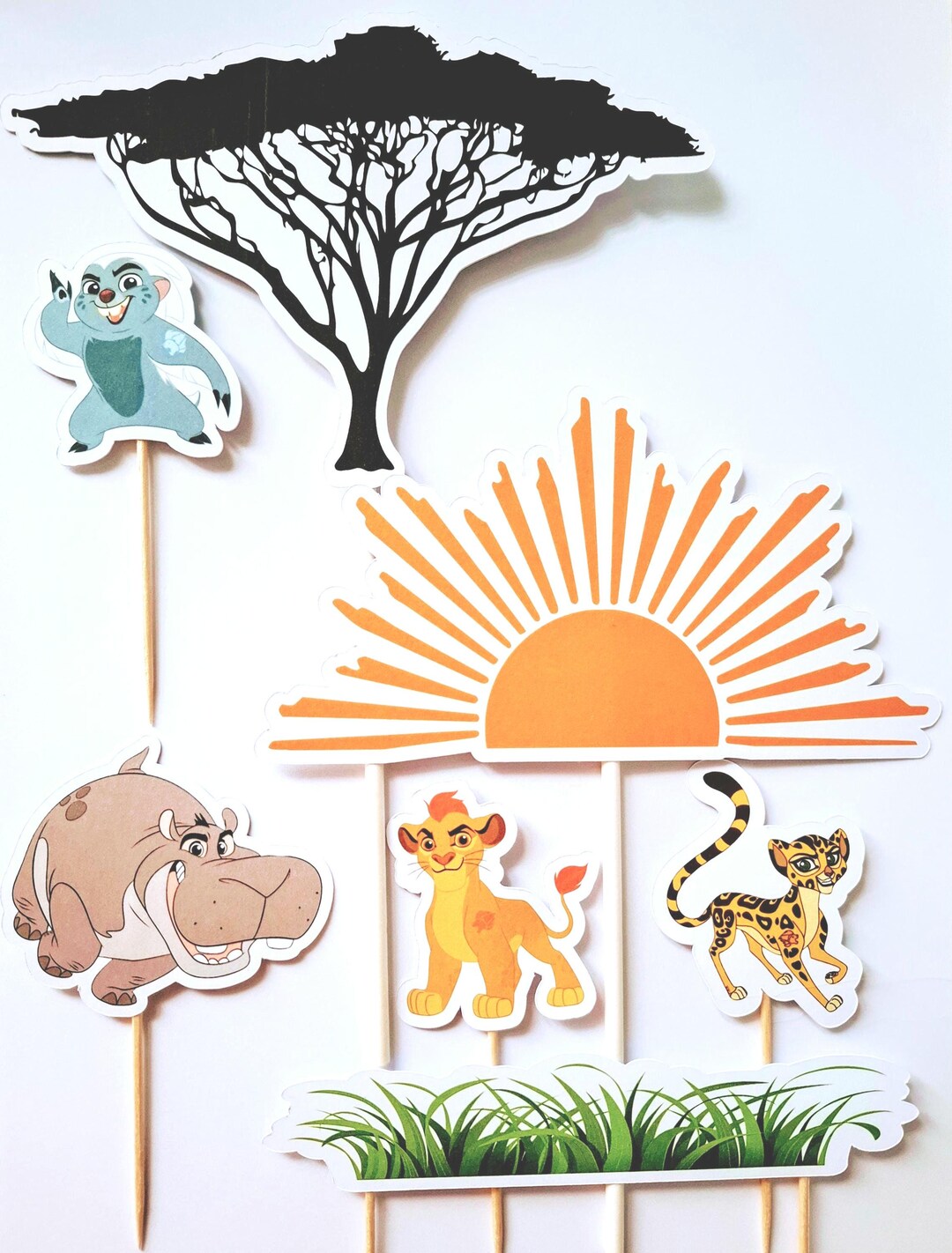 Lion King/guard Cake Topper Set X1, Different Designs Available - Etsy