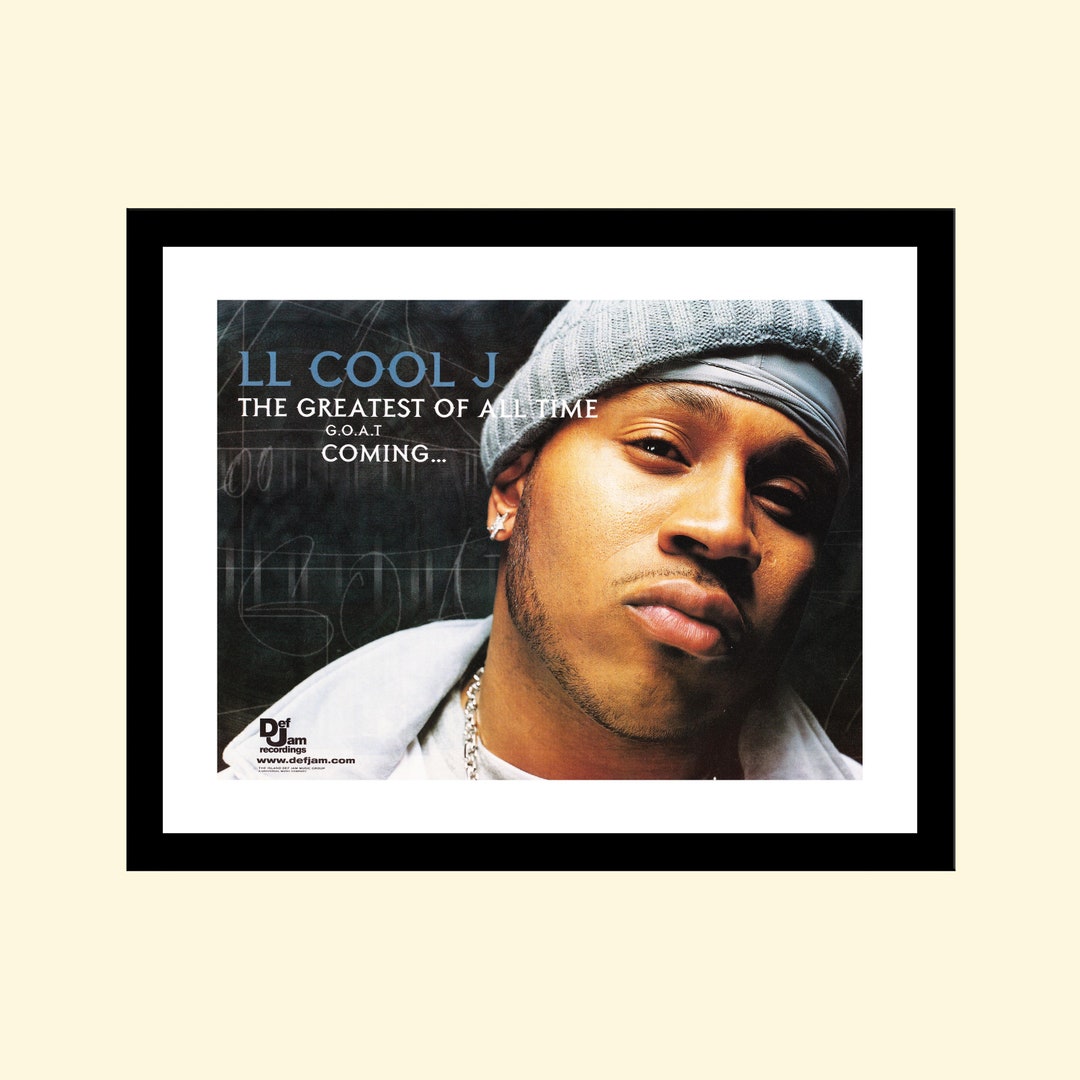 Vintage 2000s LL Cool J Rap Album "g.o.a.t." Ad Framed, Retro Music ...