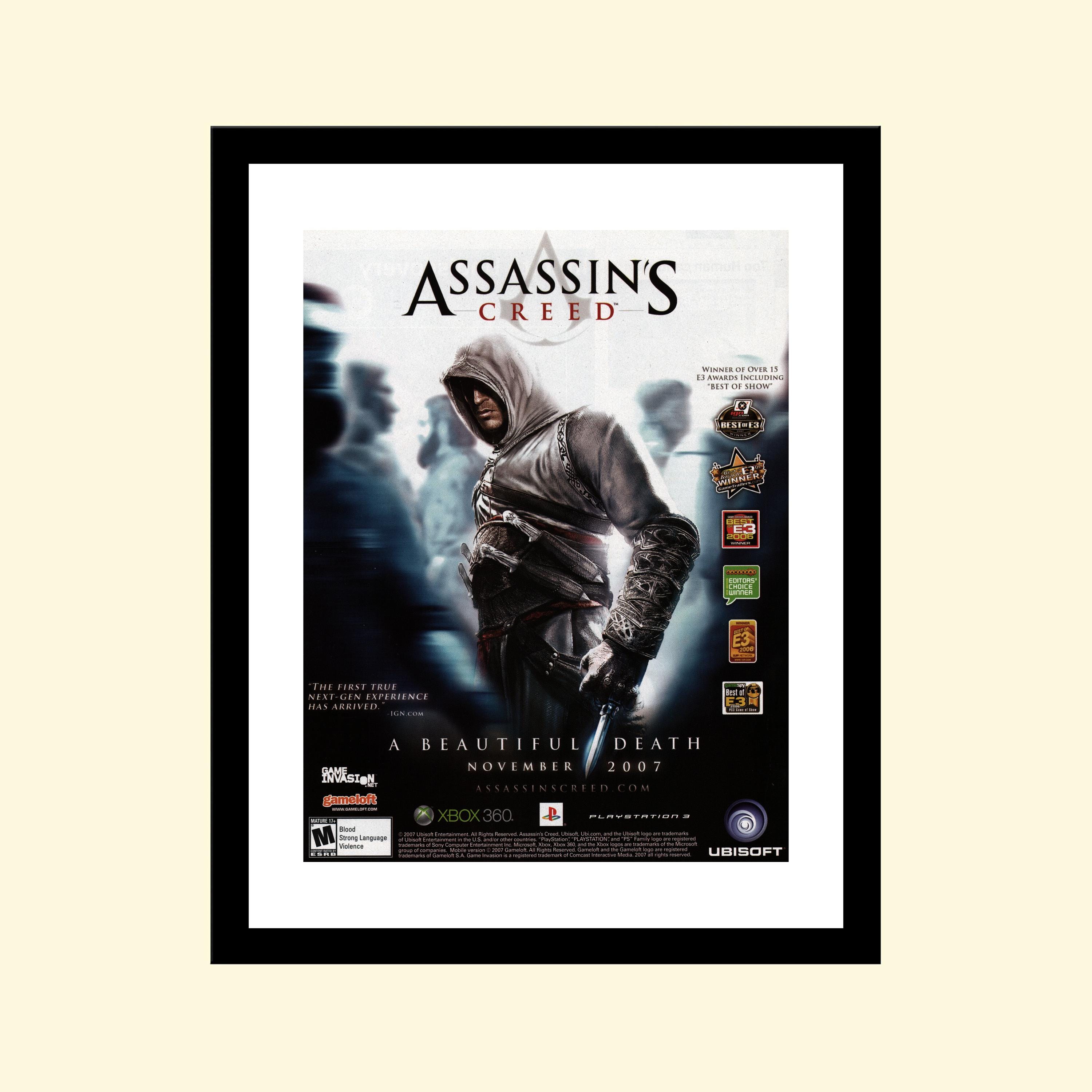 Vintage 2000s Original Assassin's Creed Video Game Magazine Ad, Framed ...