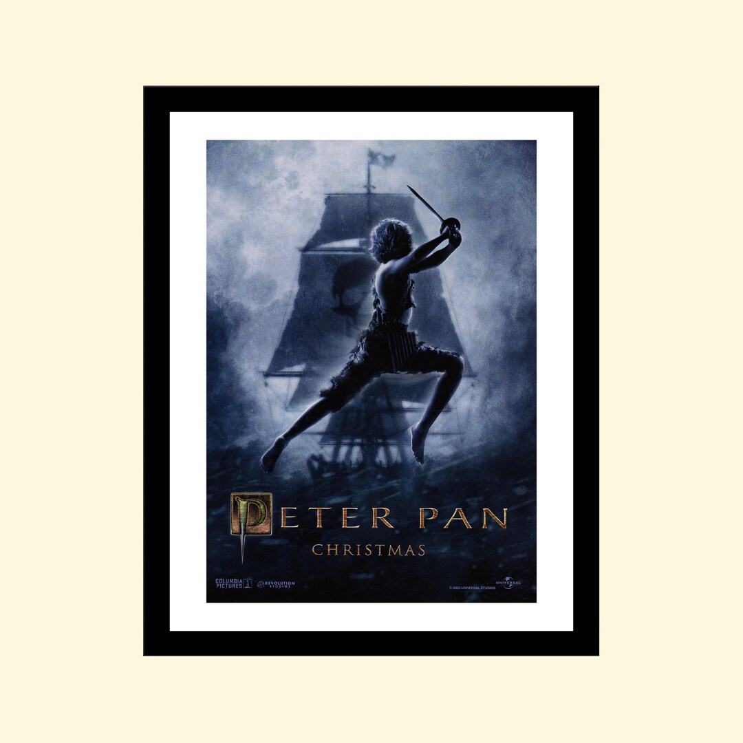 Vintage 2000s Peter Pan Movie Ad Framed, Retro Advertisement 2003 00s ...