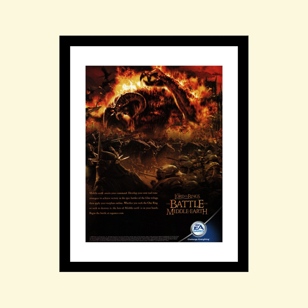 Vintage 2000s LOTR Lord of the Rings the Battle for Middle-earth Video ...