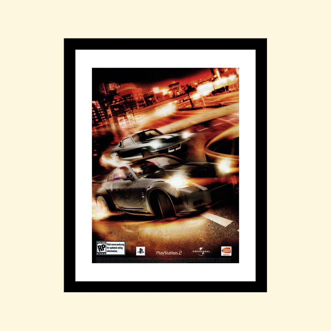 Vintage 2000s Original the Fast and the Furious Car Racing Video Game ...
