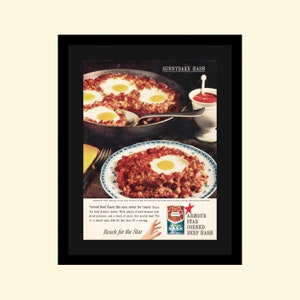 Sexist 1960s Vintage Corned Beef Ad Framed, Retro Advertisement 1961 ...