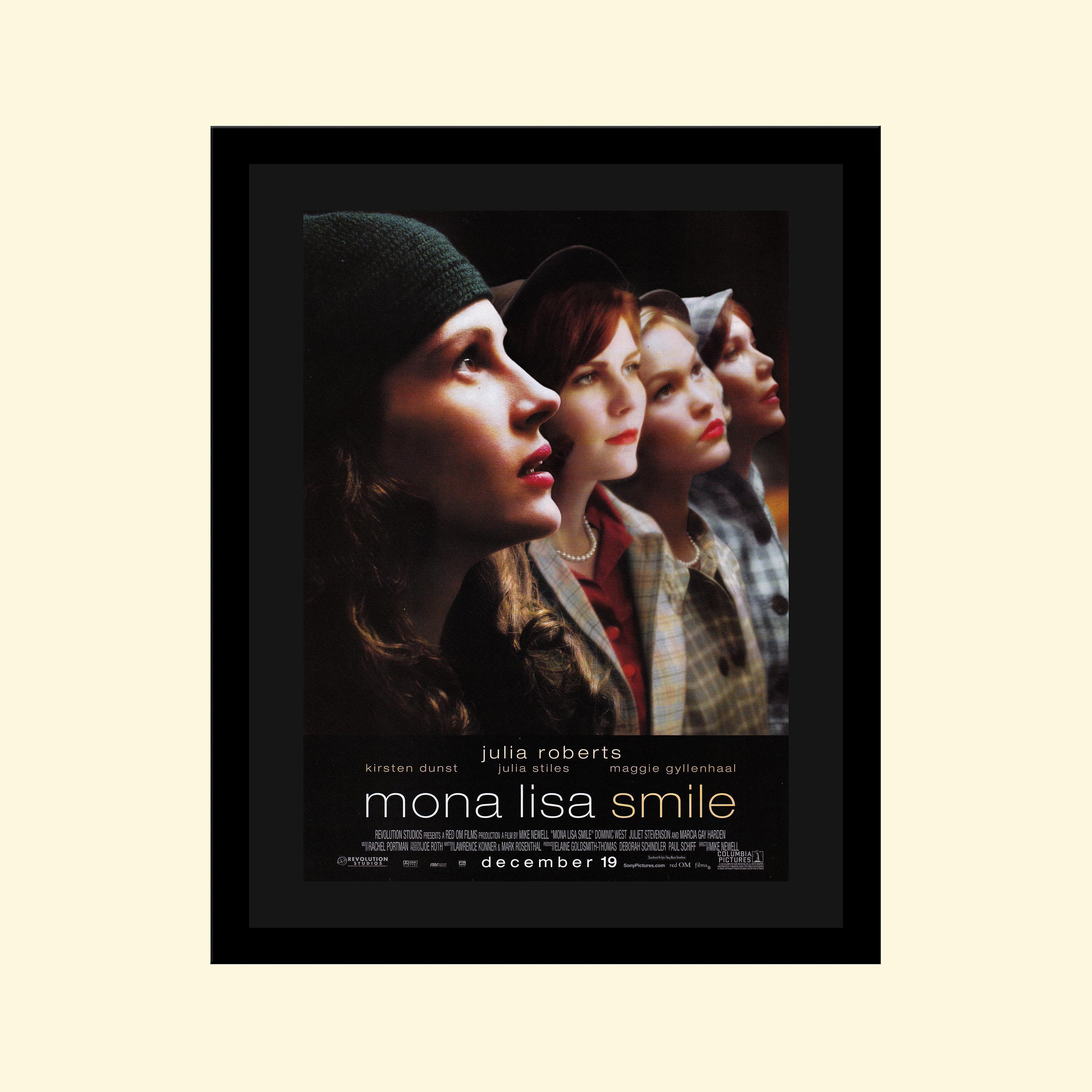 Vintage 2000s Mona Lisa Smile Movie Ad Framed, Julia Roberts, Kirsten ...