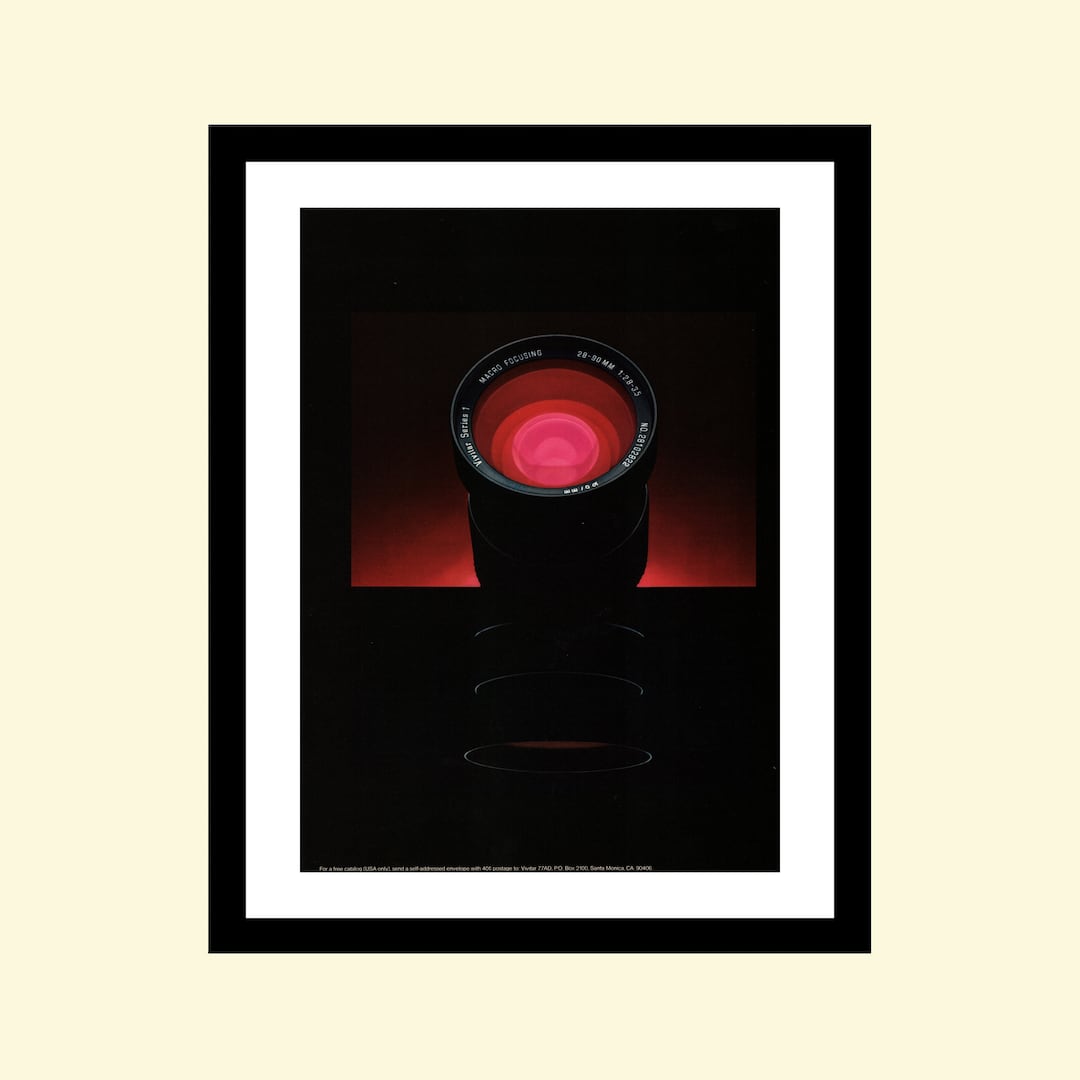 Vintage 1980s Camera Lens Vivitar Series 1 Film SLR Camera Lens Ad ...