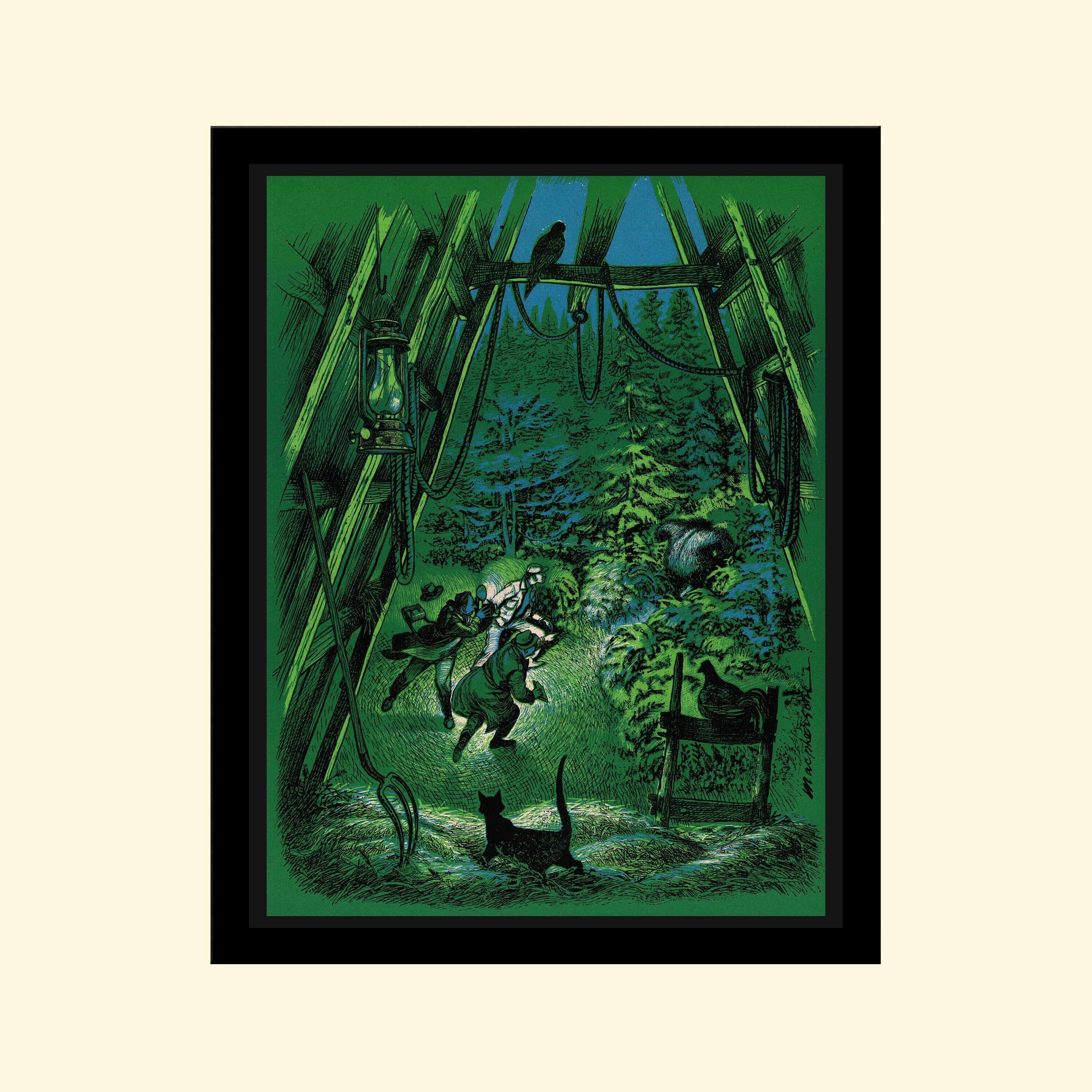Vintage 1950s Sasquatch Ad Framed, Retro Bigfoot Picture Cryptid ...