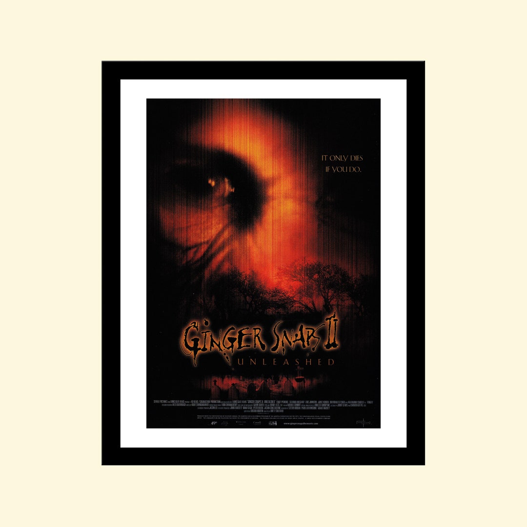 Vintage 2000s Ginger Snaps 2 Unleashed Werewolf Movie Ad Framed, Retro ...