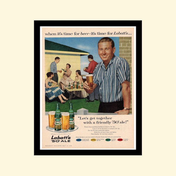 Vintage Beer Ad - Etsy