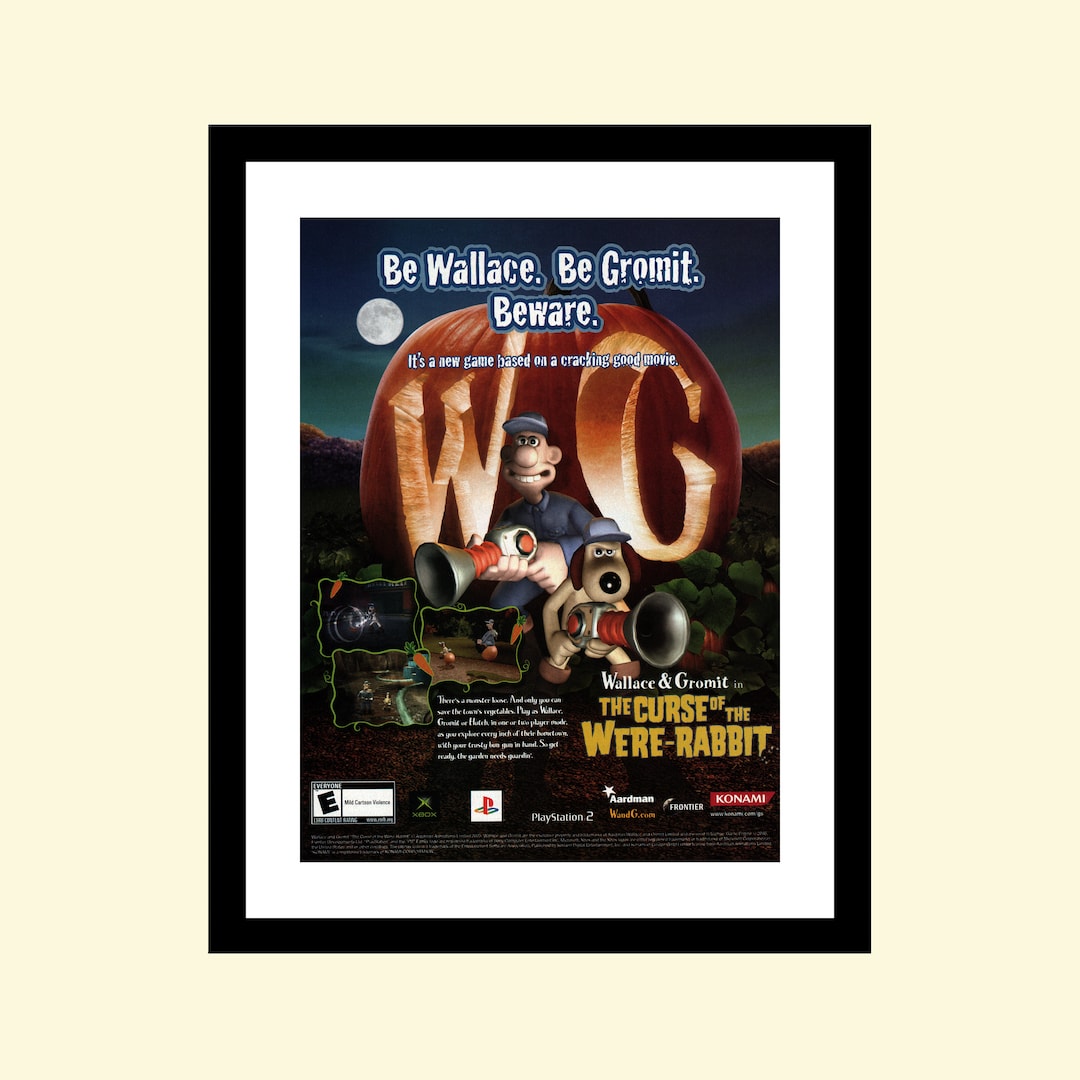 Vintage 2000s Wallace & Gromit the Curse of the Were-rabbit Video Game ...