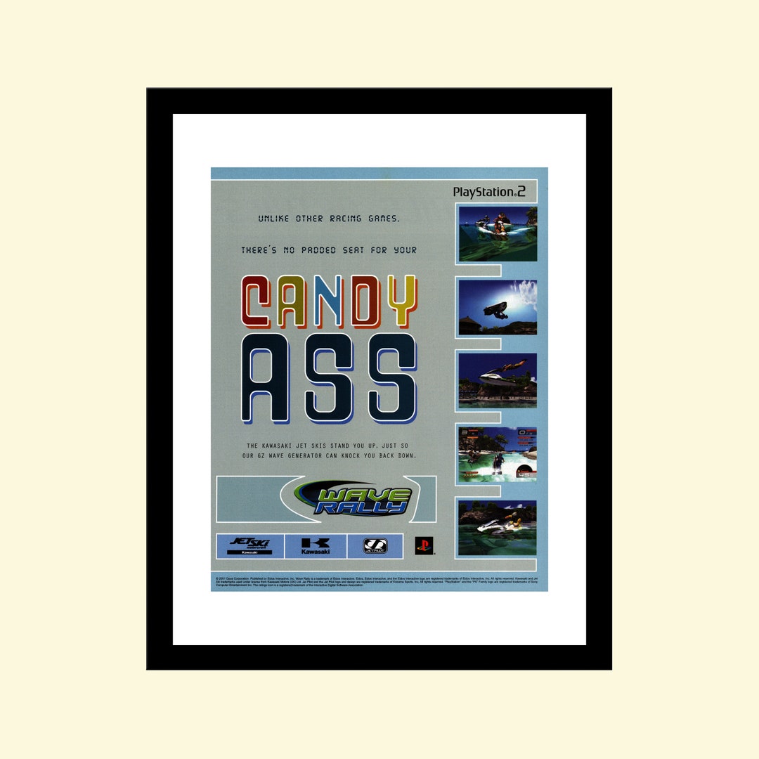 Vintage 2000s Wave Rally Jet Ski Racing Video Game Ad Framed, Retro ...