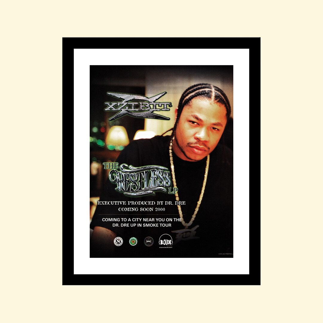 Vintage 2000s Xzibit "the Restless" Album Ad Framed, Retro ...
