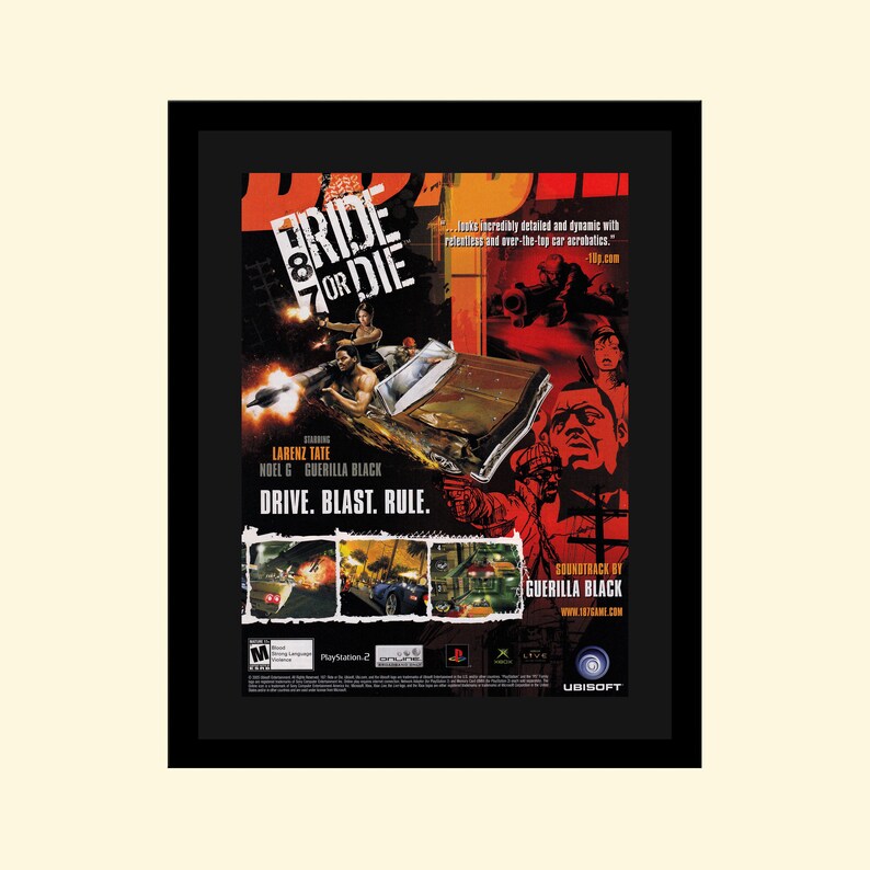 Vintage 2000s 187 Ride or Die Vehicle Combat Racing Video Game - Etsy
