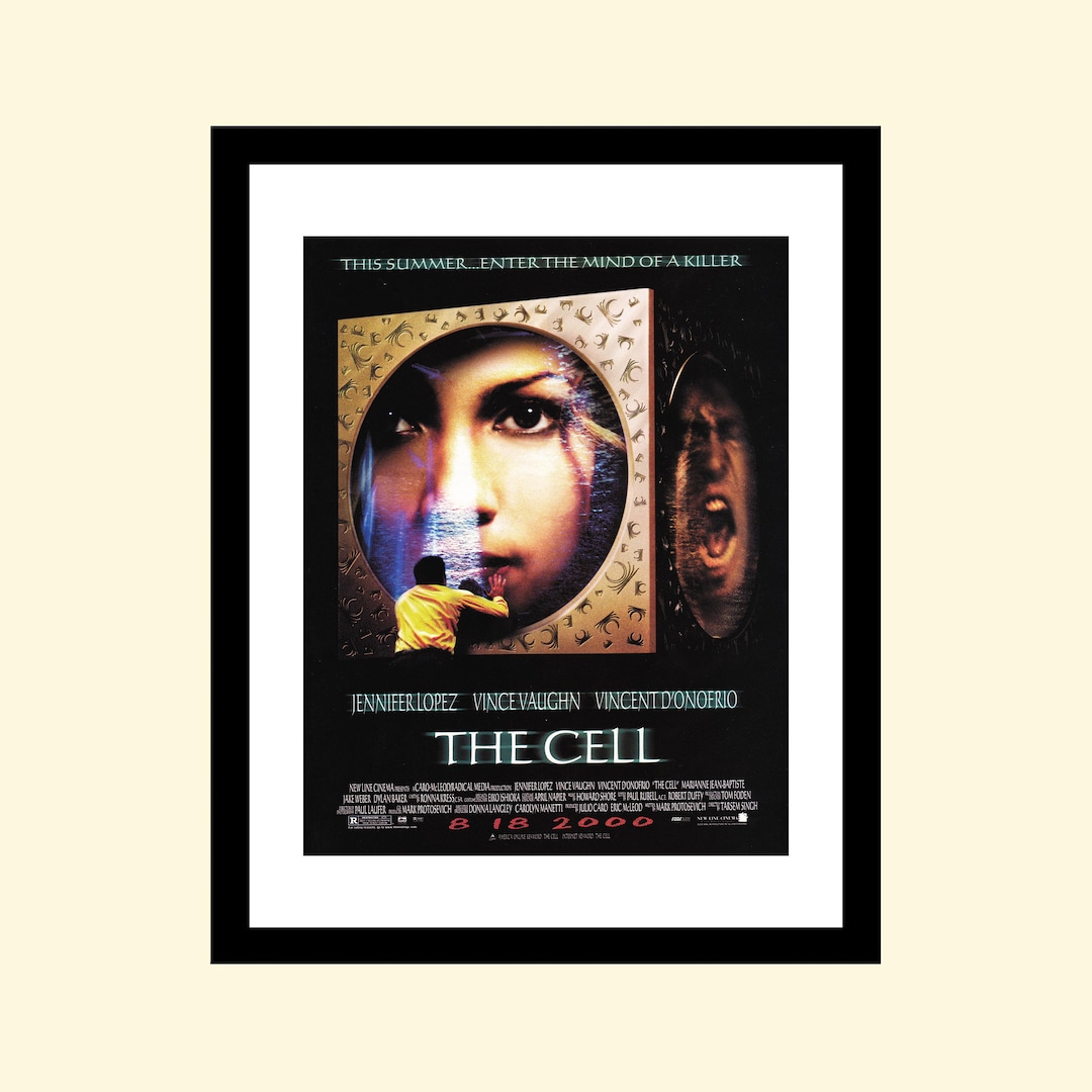 Vintage 2000s the Cell Movie Ad Framed, Retro Jennifer Lopez Vince ...