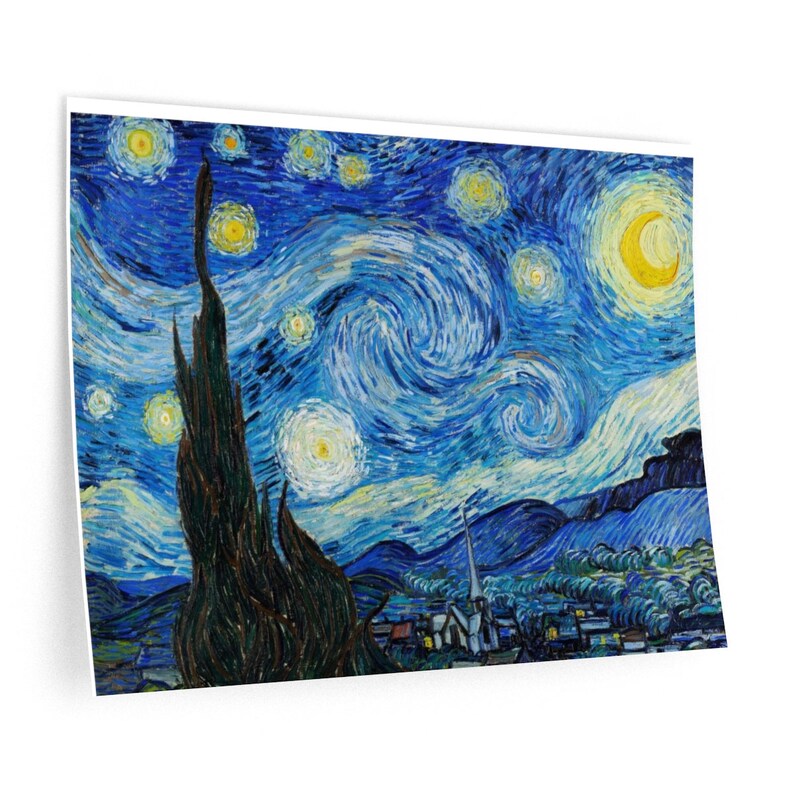 Van Goghs the Starry Night Fine Art Wall Decals - Etsy