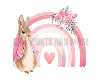 Peter Rabbit, Flopsy Bunny PNG, Animal Sublimation Design, Flopsy PNG ...