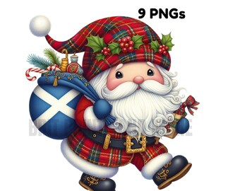 Scottish Santa - Etsy