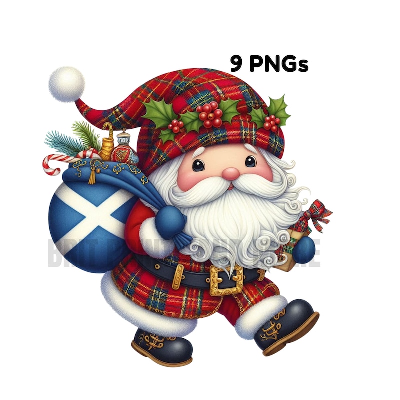 Scottish Santa Claus - Etsy