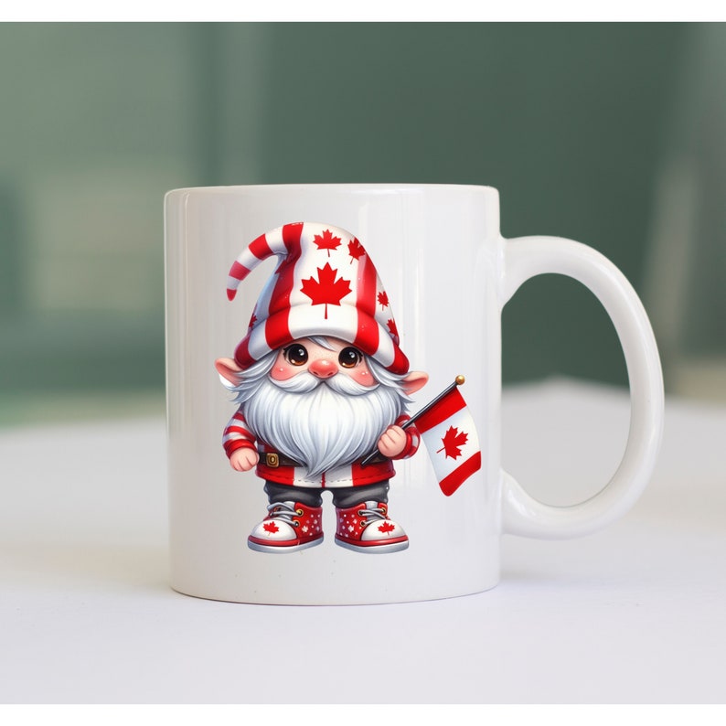 Set of 4 Canada Flag Gnomes PNG, Canadian Gnome Clip Art, Canada Day ...