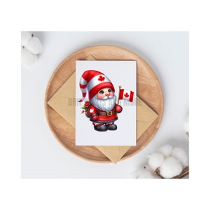 Set of 4 Canada Flag Gnomes PNG, Canadian Gnome Clip Art, Canada Day ...