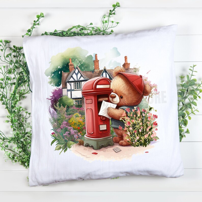 Union Jack Post Box Teddy PNG, British Mail Box Teddy Bear Clip Art ...