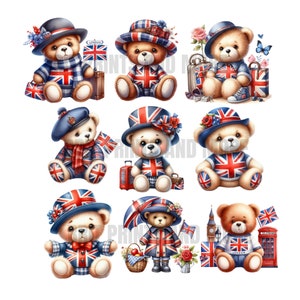 British Union Jack London Teddies PNG, British Union Jack Teddy Bear ...