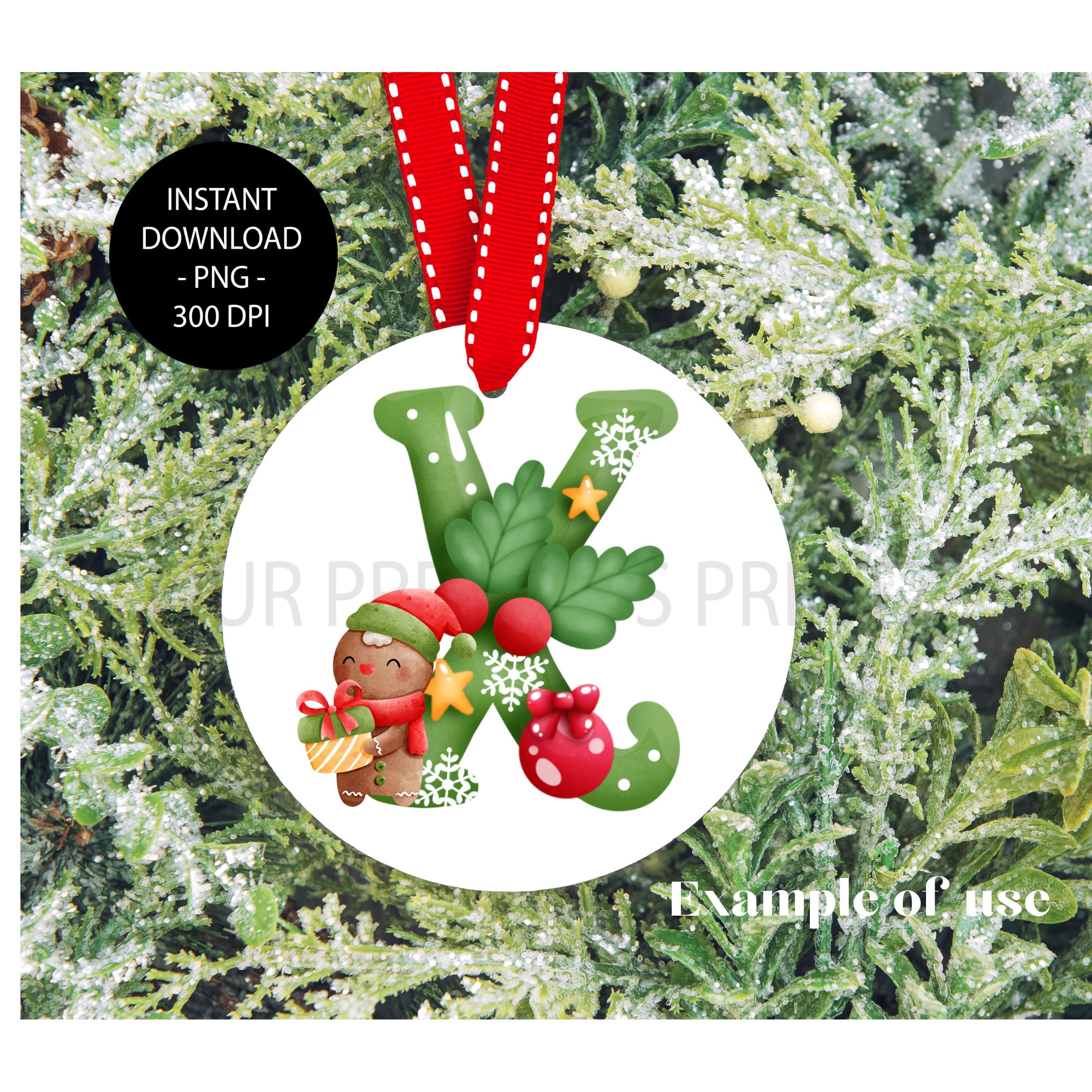 Gingerbread Christmas Alphabet PNG, Set of 26 Individual Alphabet ...