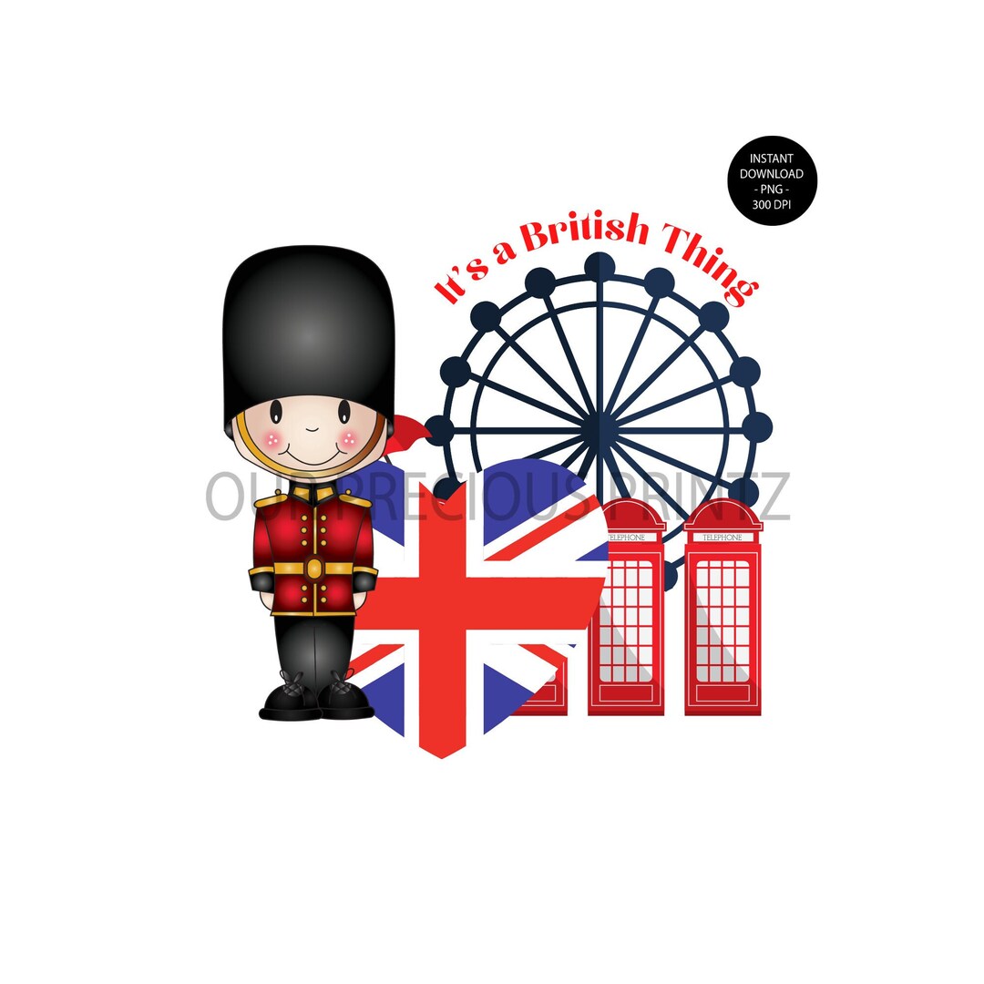 London Guard PNG, Royal Guard Clip Art, Union Jack Sublimation, Instant ...