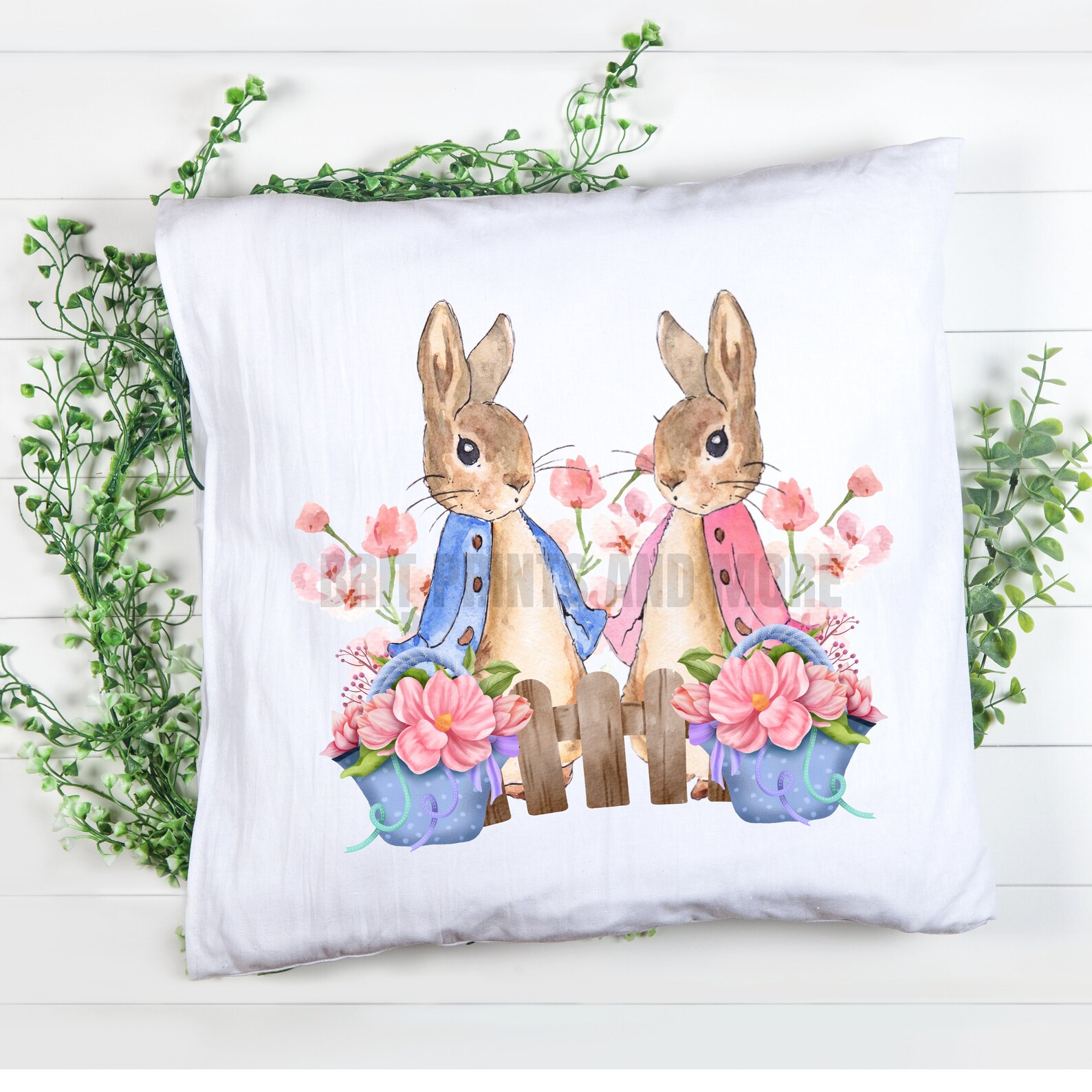 Peter Rabbit Flopsy Bunny Garden PNG, Cute Peter Rabbit Flowers Clip ...