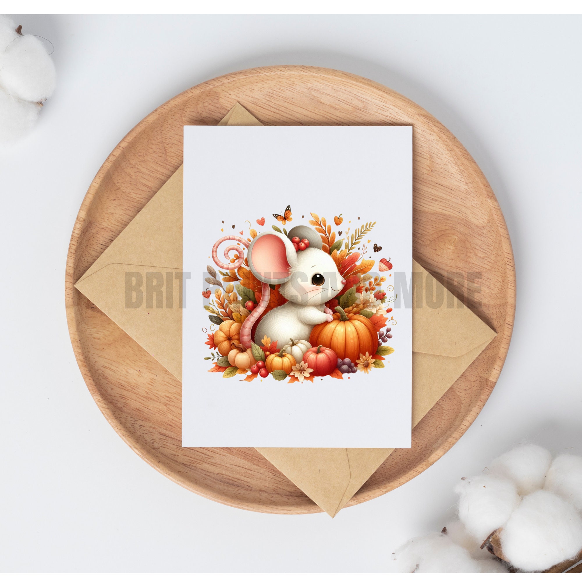 Fall Mice 7 Pngs, Mouse and Pumpkins Clip Art, Autumn Mice Sublimation ...