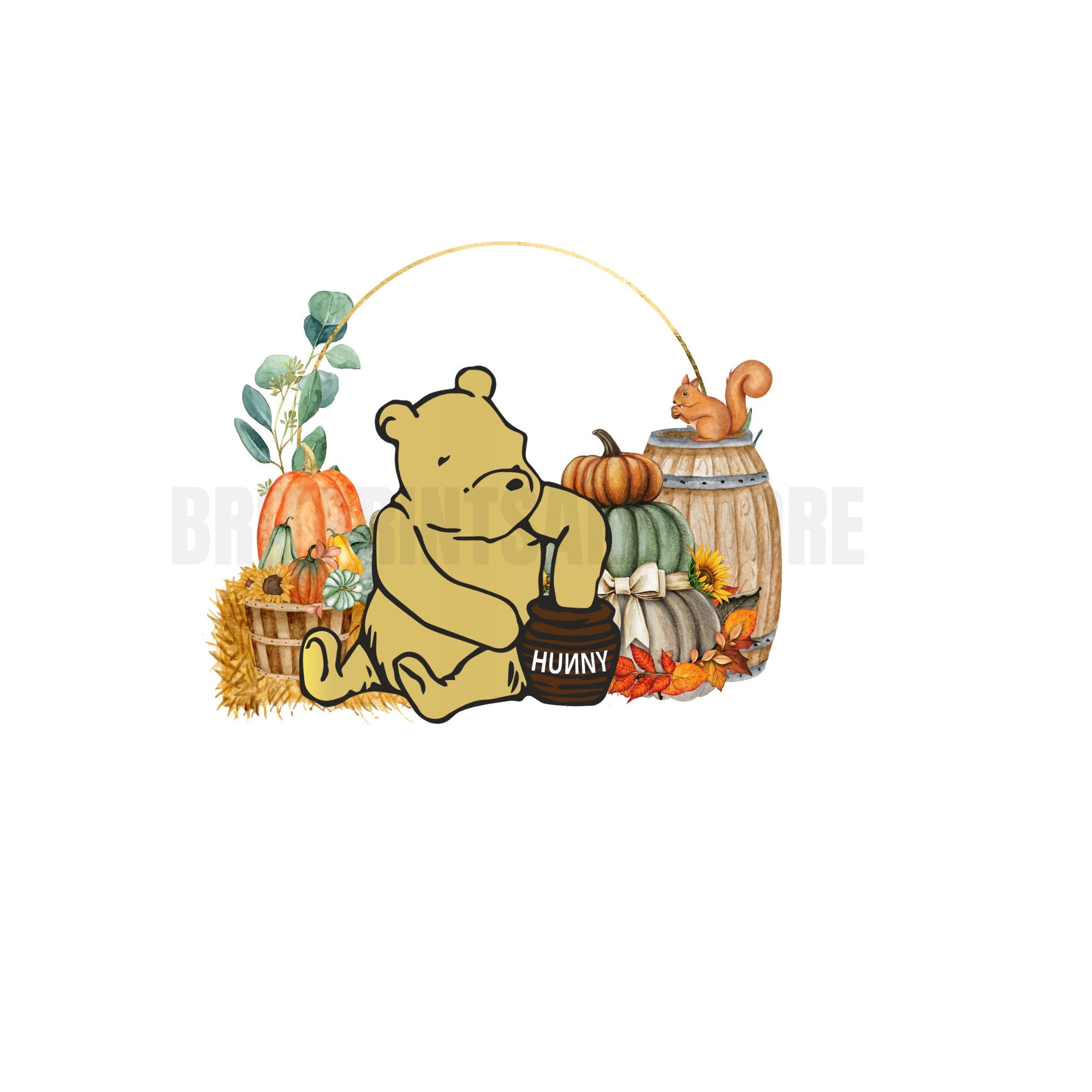Winnie The Pooh Fall Winnie The Pooh Fall Etsy Nederland
