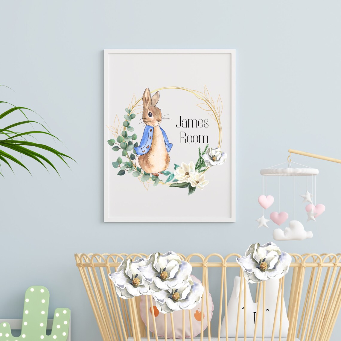 Peter Rabbit Gold Wreath PNG Blue Jacket Peter Rabbit Clip - Etsy