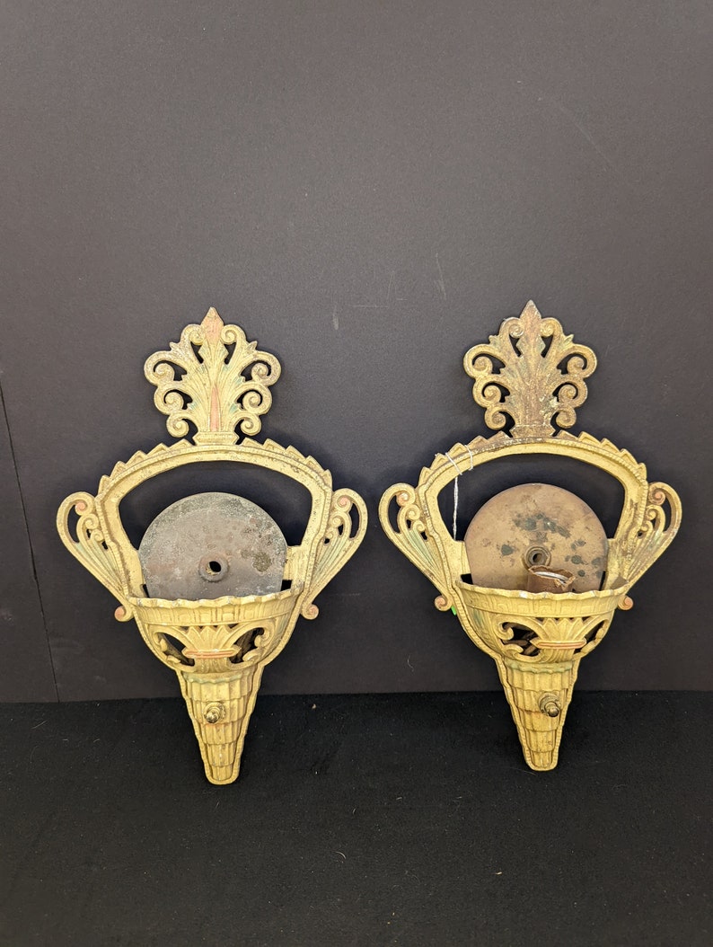 Pair of Vintage Art Deco Brackets - Etsy