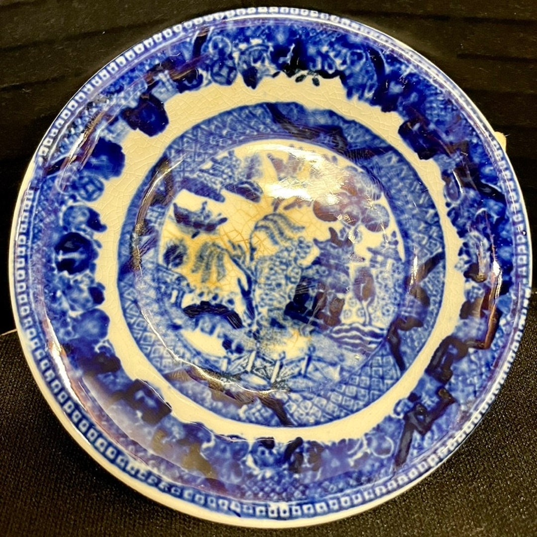 Buffulo Pottery Blue Willow Butter Pat Plate - Etsy