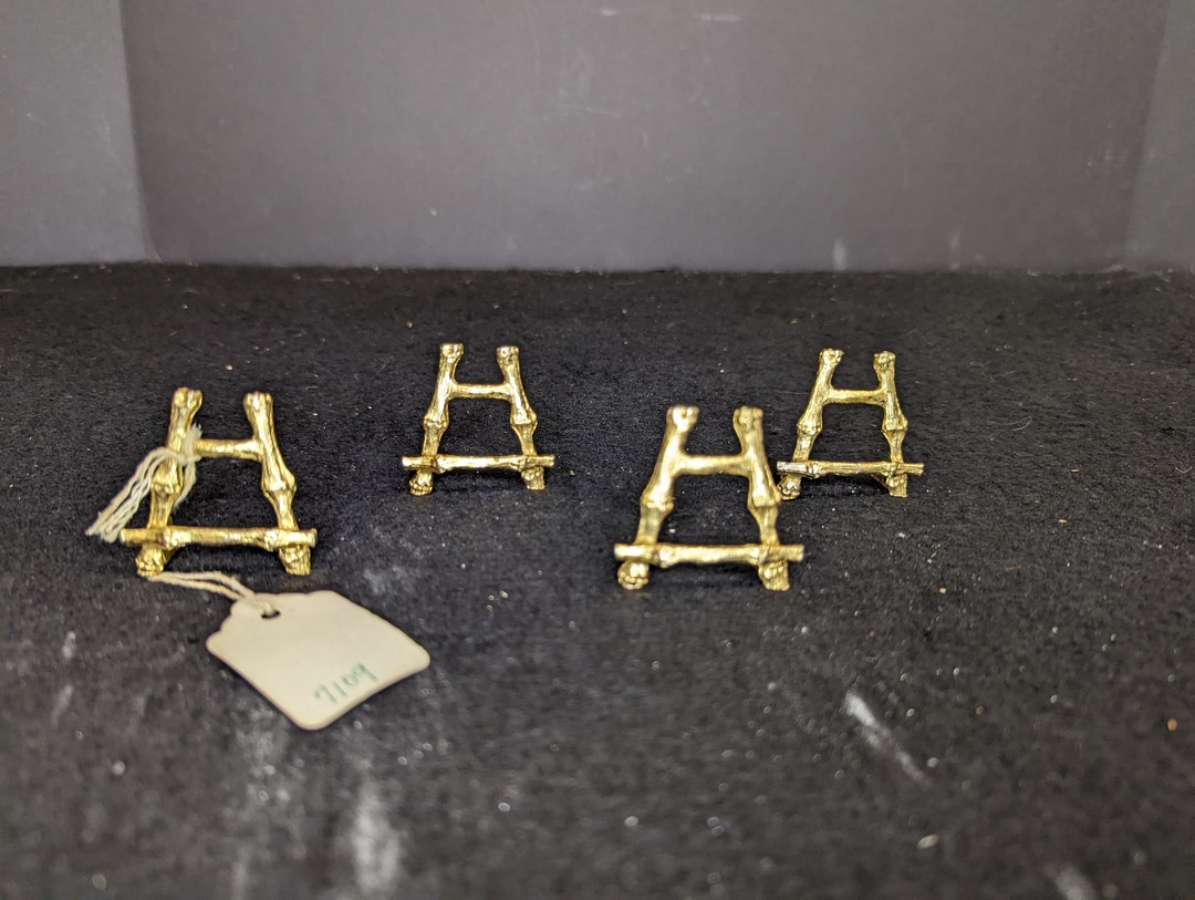 Set of 4 Gold Place Card Holders - Etsy