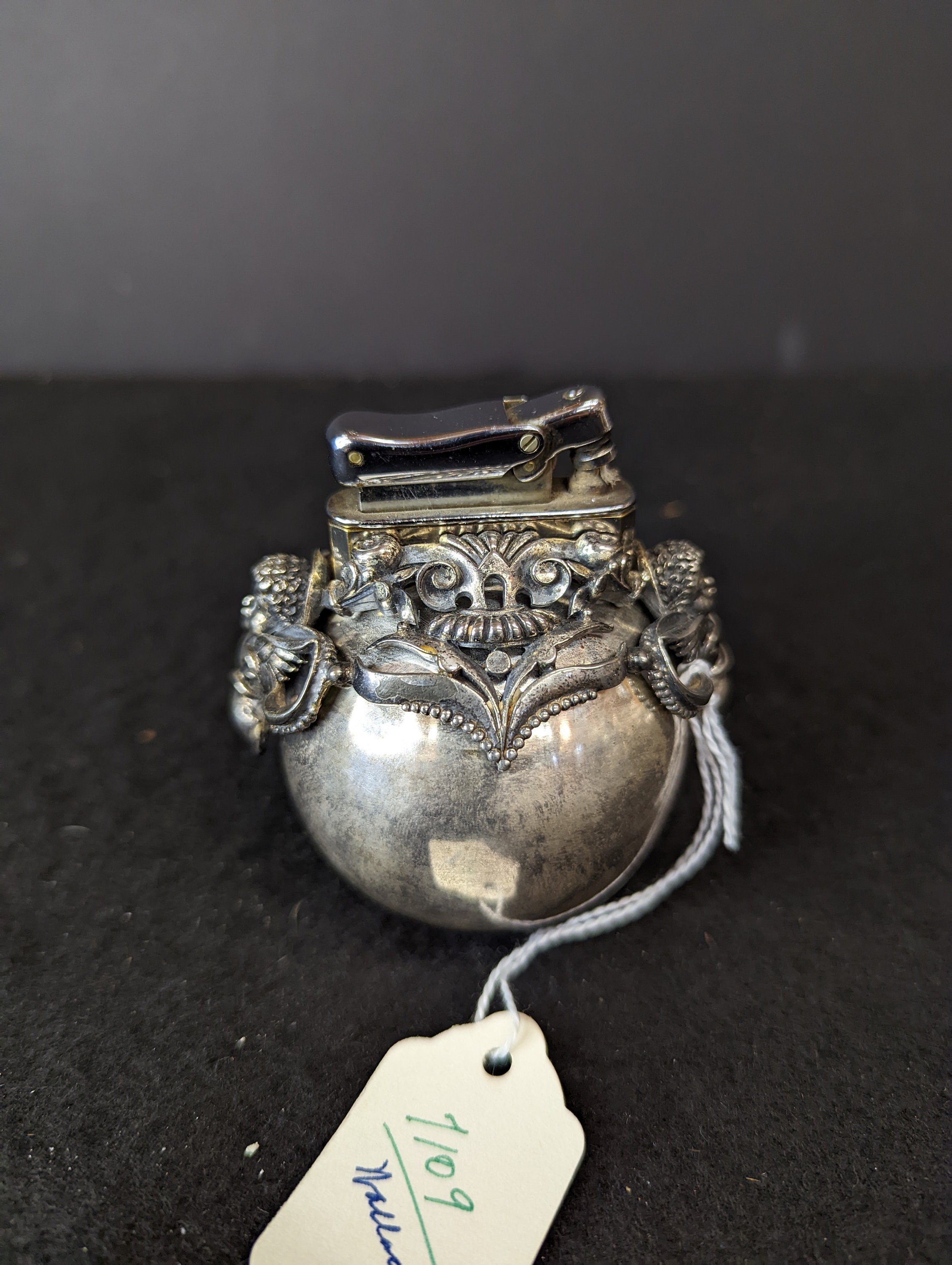 Ronson Sphere Cherub Table Lighter - Etsy