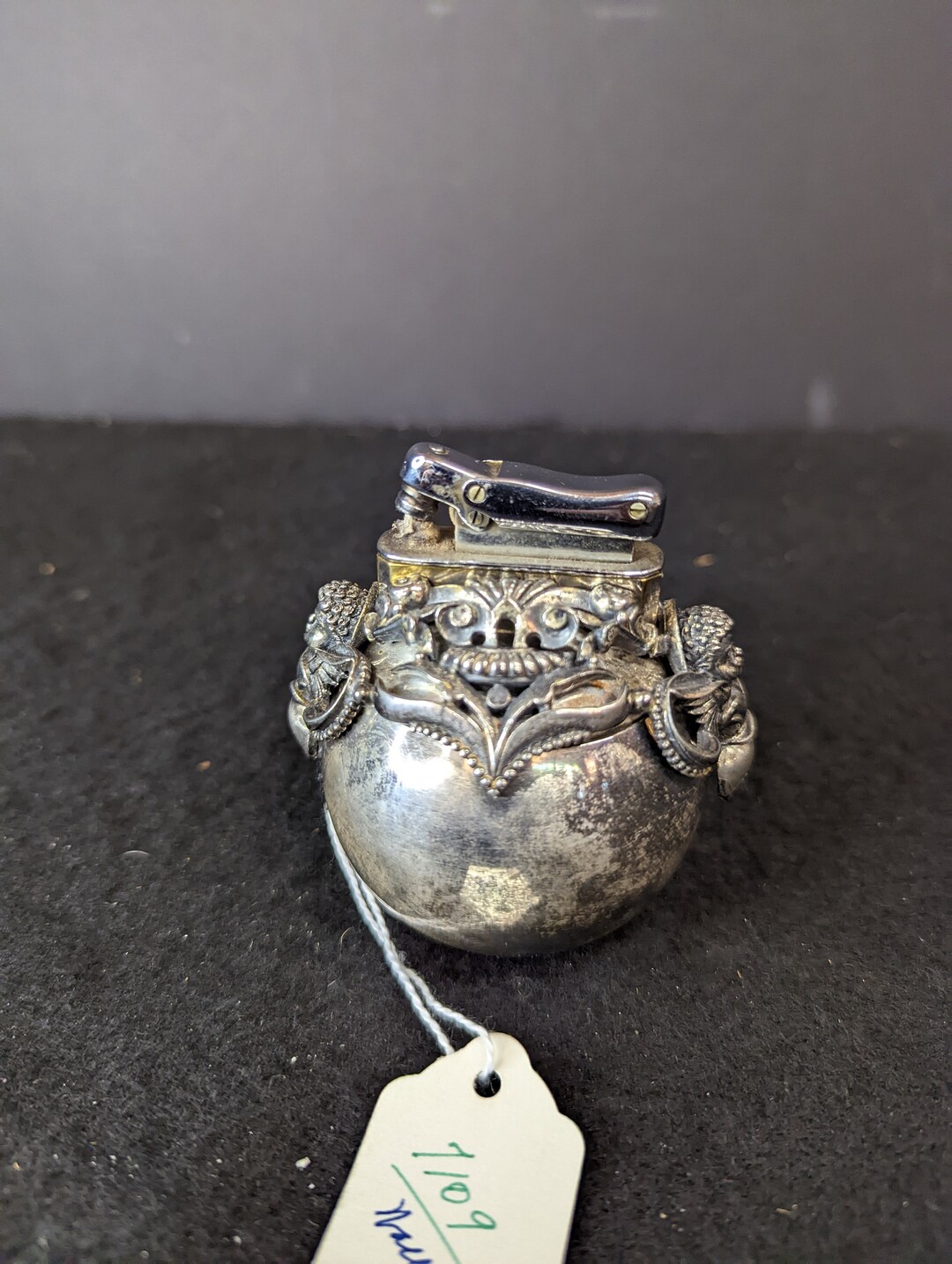 Ronson Sphere Cherub Table Lighter - Etsy