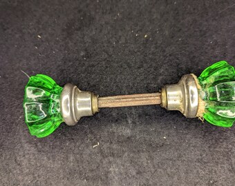 Green Glass Door Knobs - Etsy