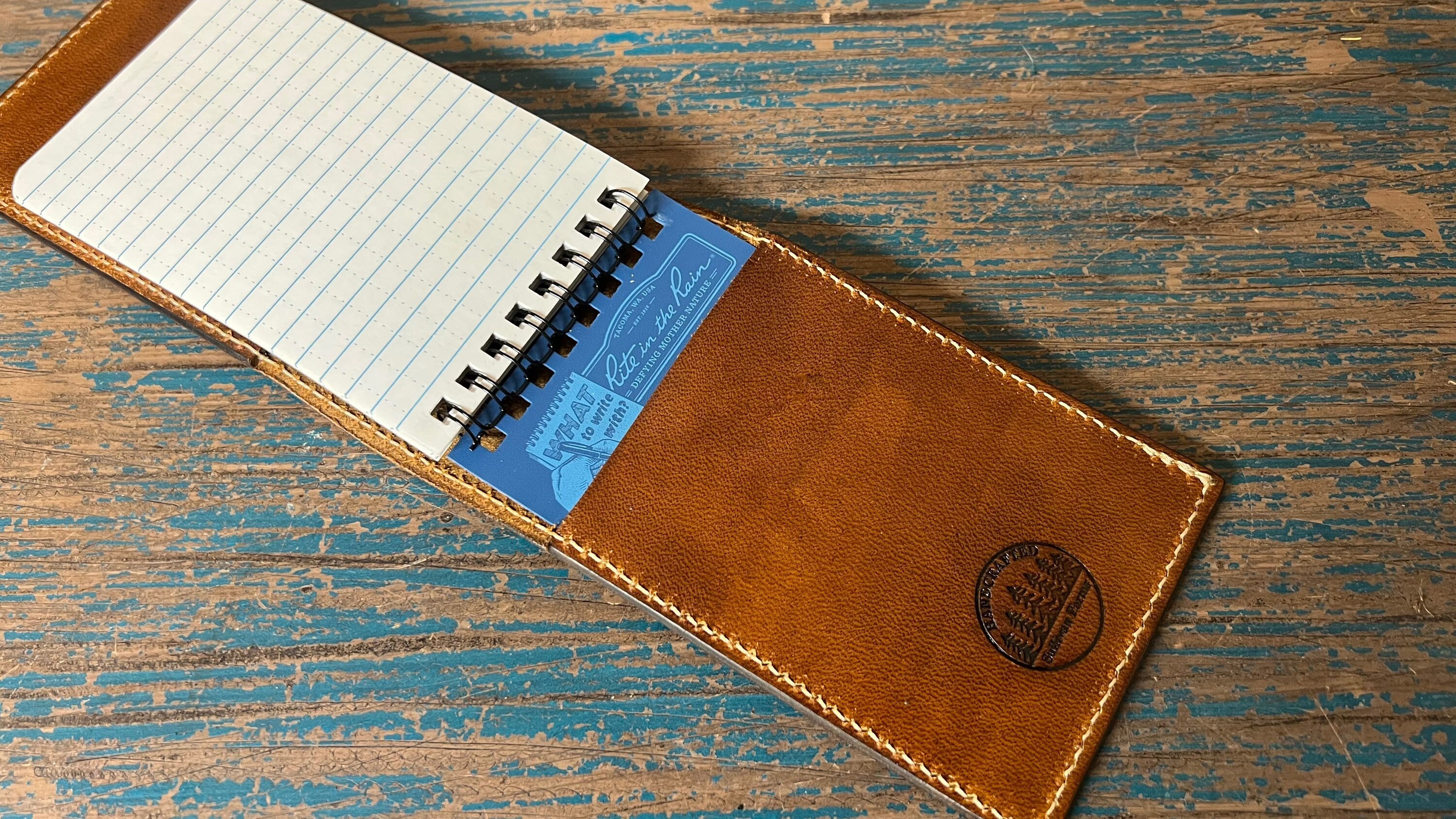 Personalized Handmade Leather Notepad Cover - Etsy