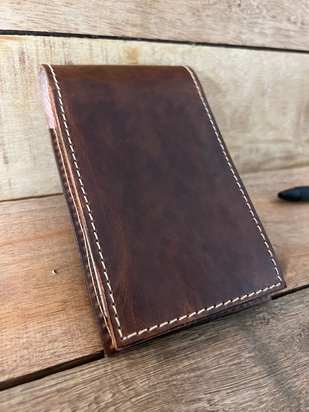 Personalized Handmade Leather Notepad Cover - Etsy
