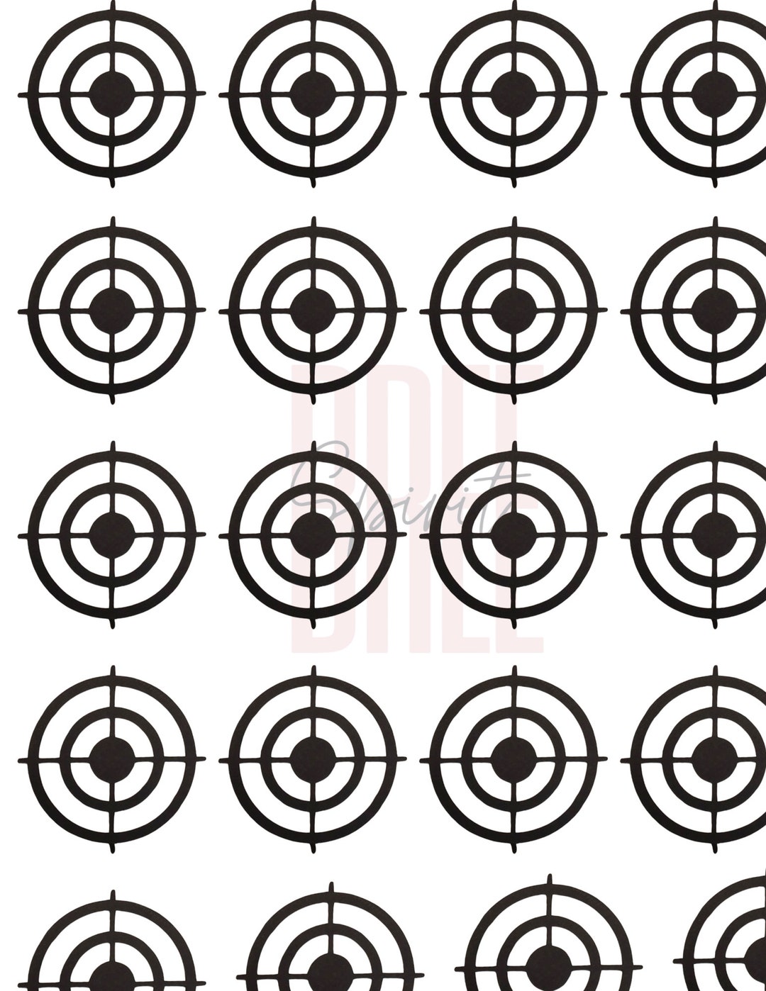 2 Target Practice Confetti Target Cut Outs Scrapbook - Etsy