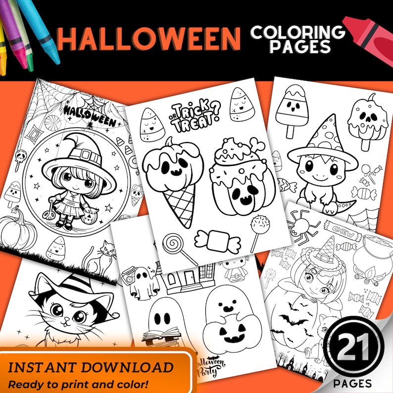 Halloween Coloring Pages for Kids - Coloring Pages - Printable ...