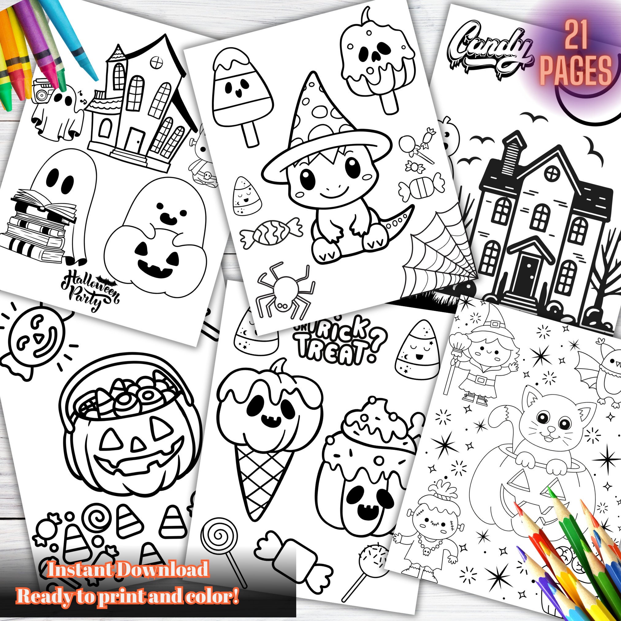 Halloween Coloring Pages for Kids - Coloring Pages - Printable ...
