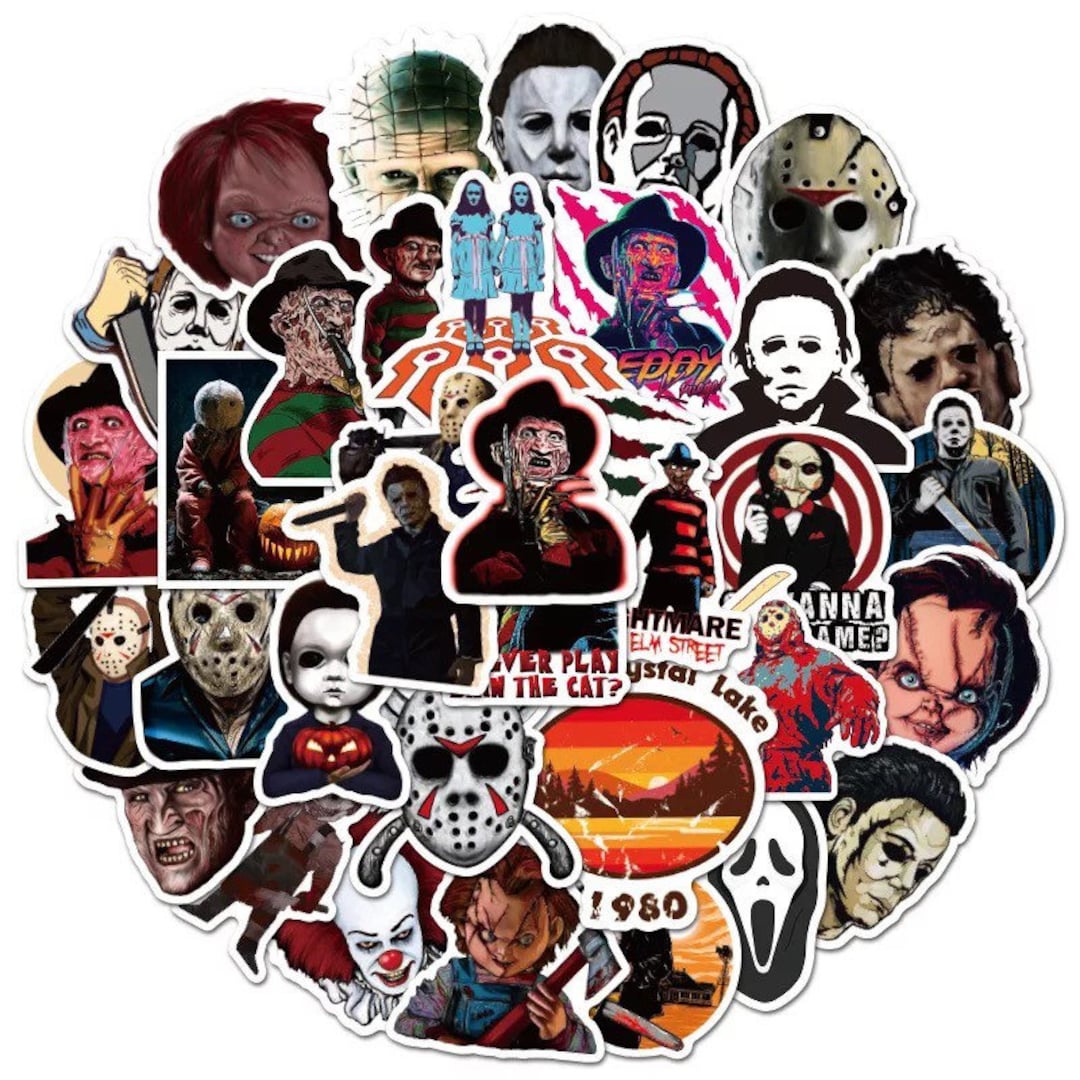 10 - 100 Horror Movie Vinyl Stickers - NO REPEATS - Etsy